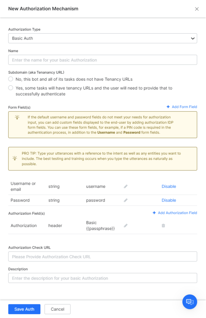 Alert Task – Basic Auth - Kore ai Docs