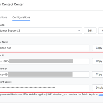 Add zoom contact center channel - Kore ai Docs