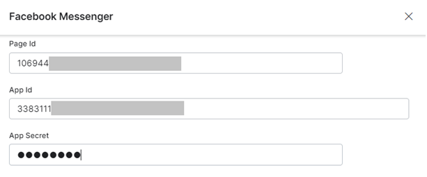 Add facebook messenger channel - Kore ai Docs
