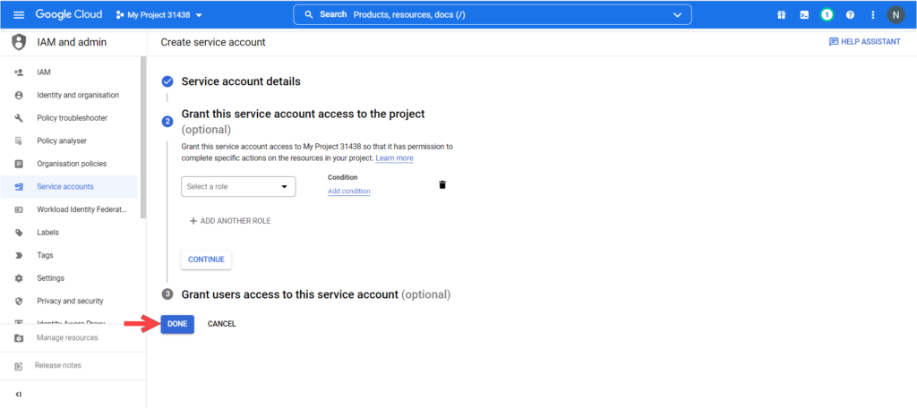 Add google chat - Kore ai Docs