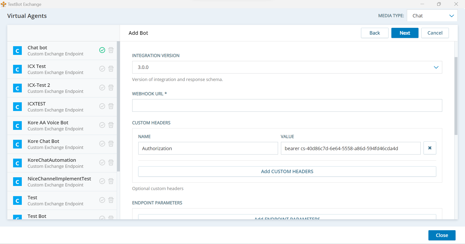 Add nice incontact channel - Kore ai Docs