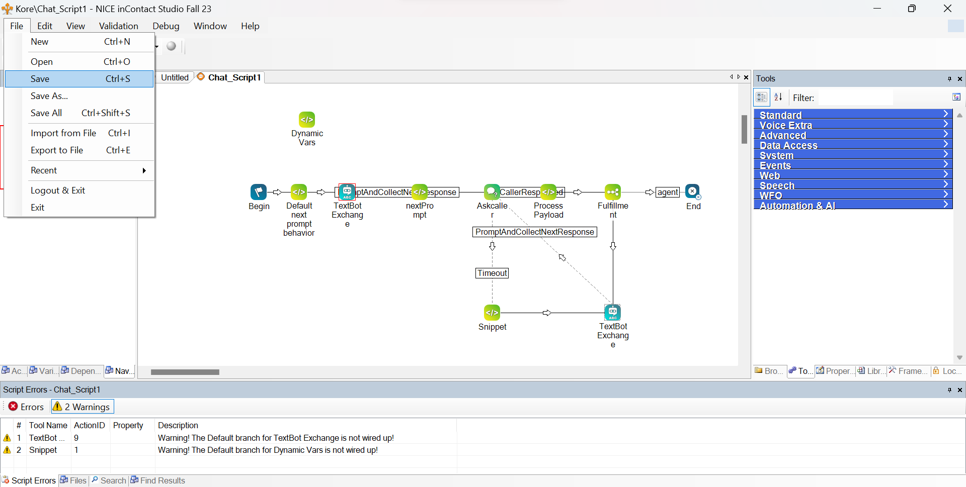 Add nice incontact channel - Kore ai Docs