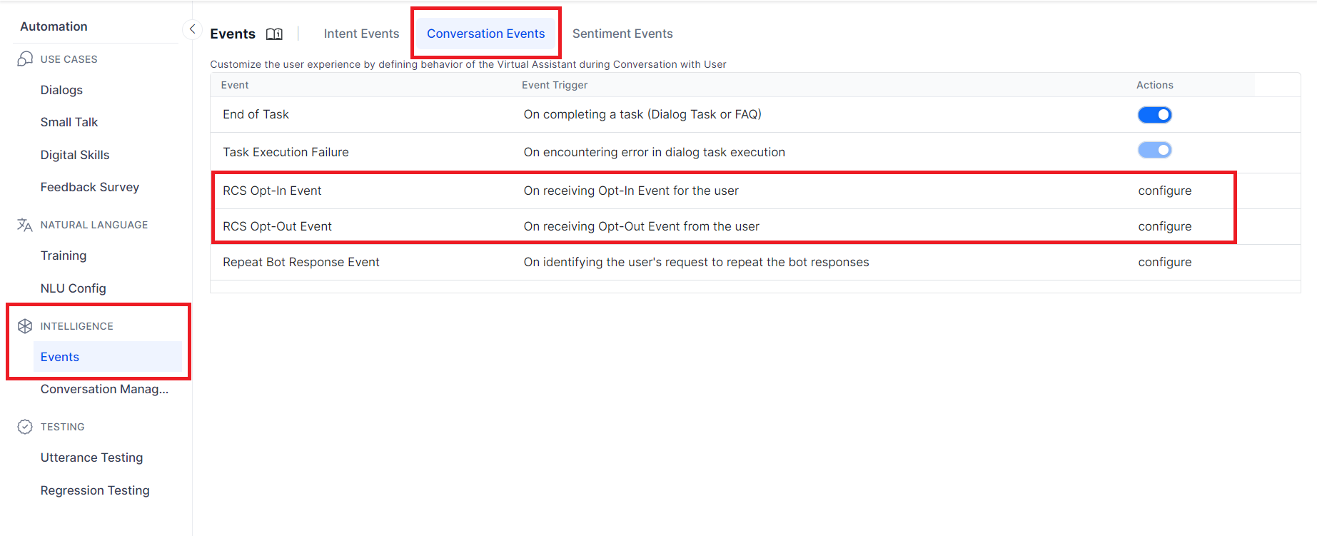 RCS Business Messaging - Kore ai Docs