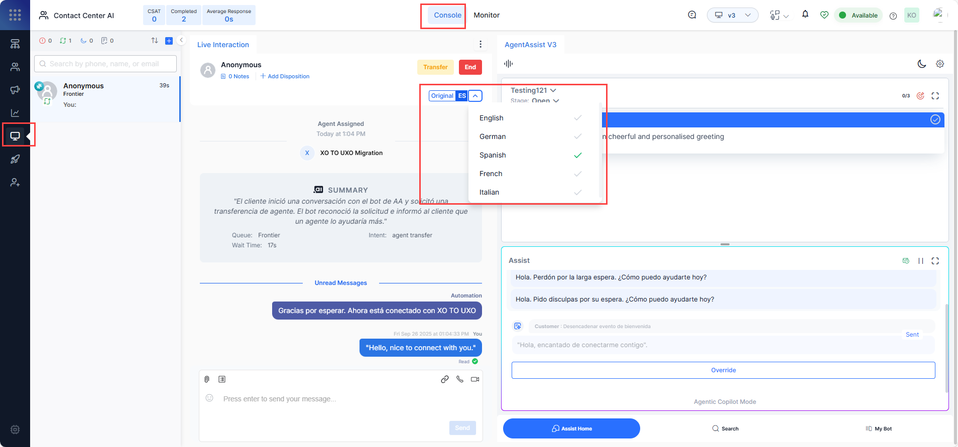Translation Configurations - Kore ai Docs