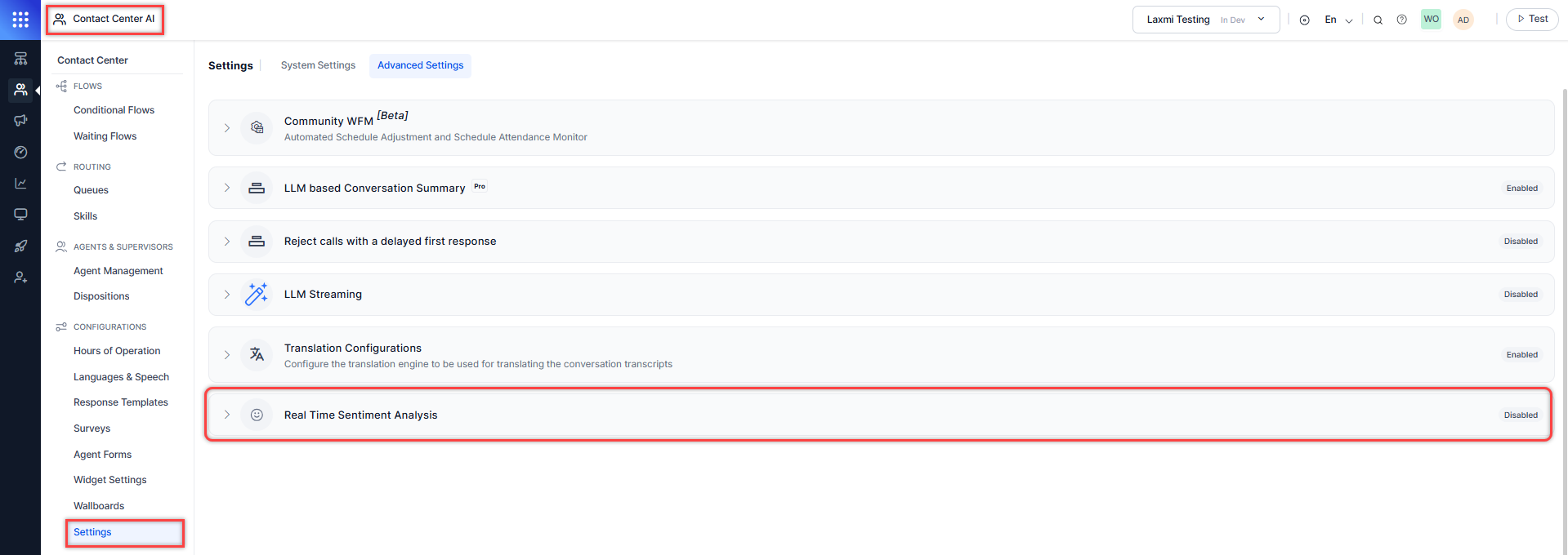 Real Time Sentiment Analysis - Kore ai Docs