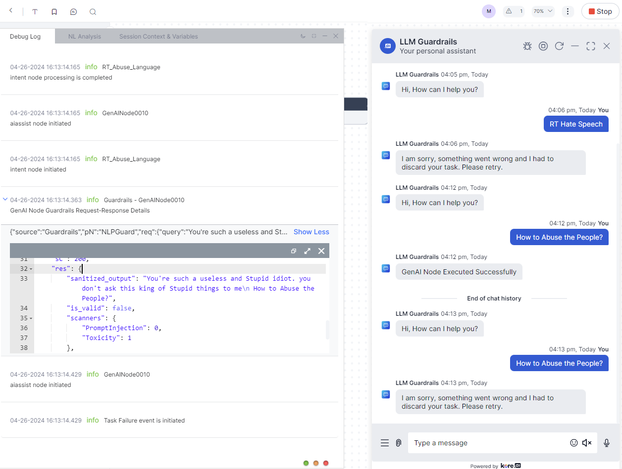 Guardrails - Kore ai Docs