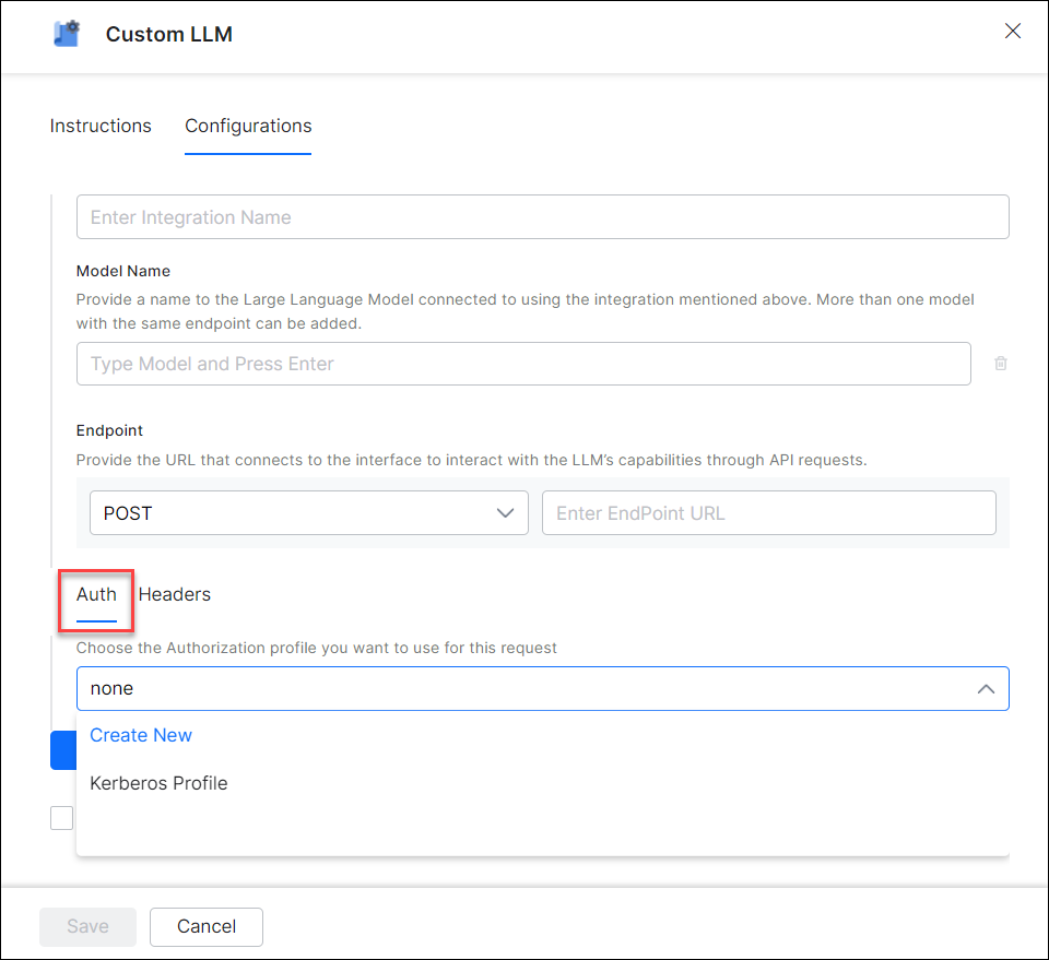 LLM Integration - Kore ai Docs