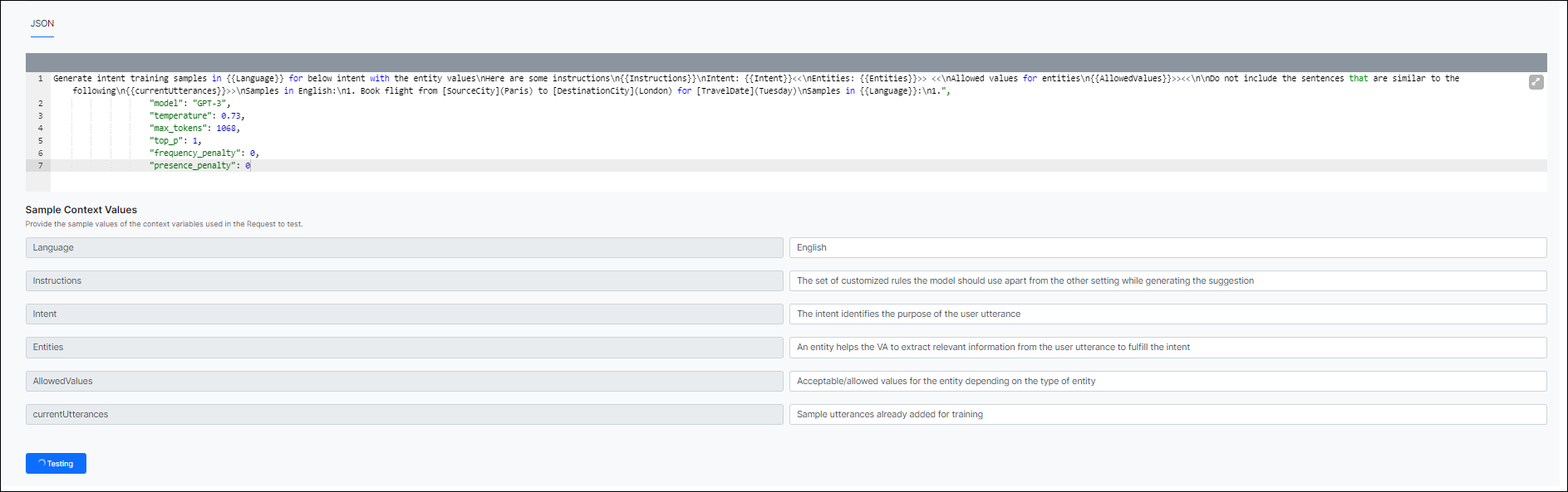 Add Custom Prompts - Kore ai Docs